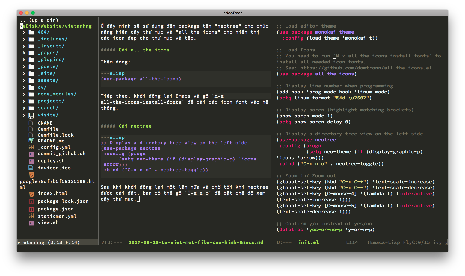 Xây dựng một cấu hình Emacs từ đầu